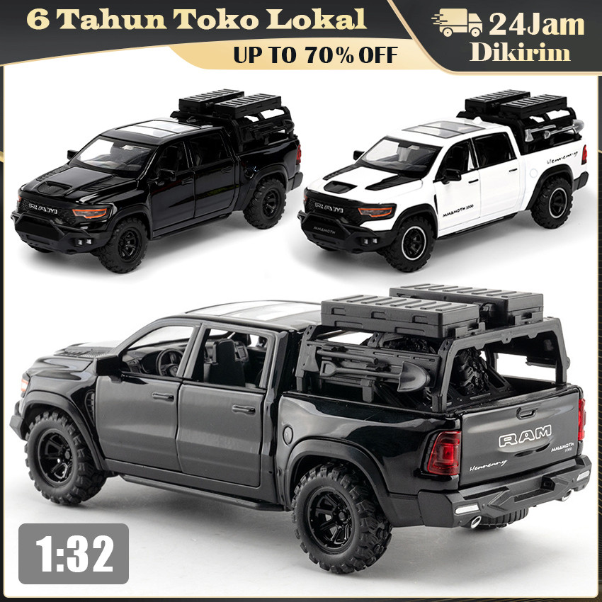 Jual 1000TRX Diecast Monster Mammoth 1:32 / Mobil Truk Pickup Double ...