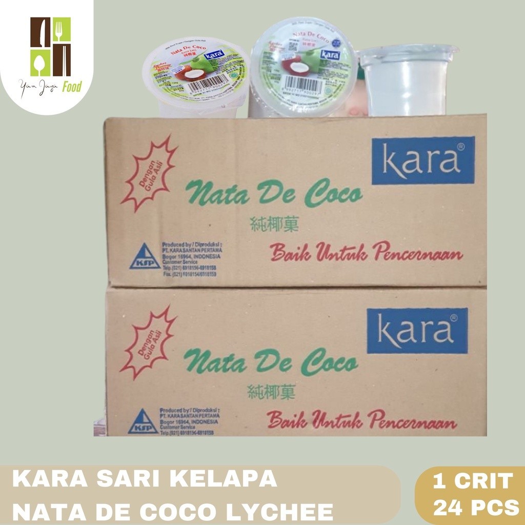 Jual Kara Sari Kelapa Nata De Coco Lychee/ Leci Cup 1 Carton 130g ...