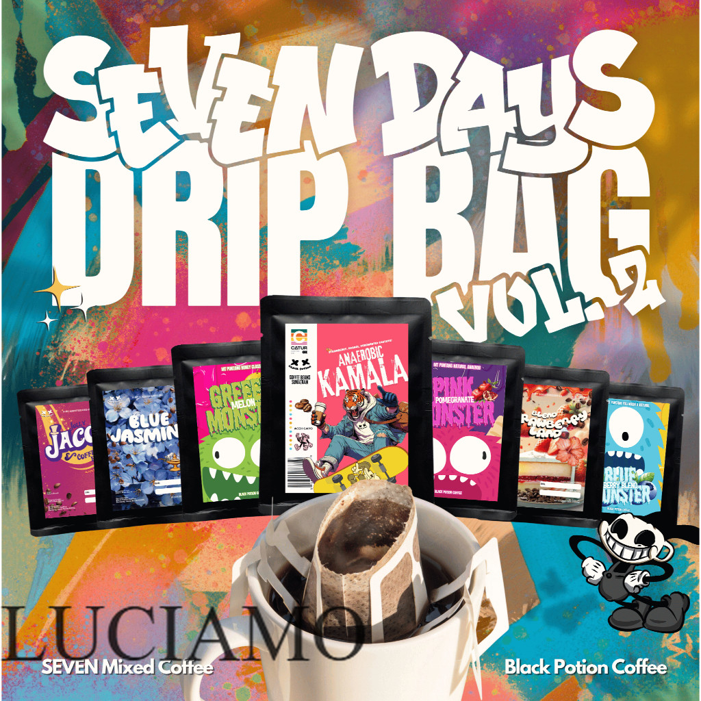 Jual [ LUCIAMO ] Seven Days Drip Bag Coffee Vol 2 ( kopi filter ) By ...