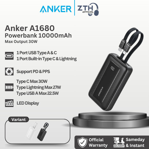 Jual Anker Zolo Powerbank 10000mAh PD PPS 30W 27W 22.5W 2 Port USB A/C ...