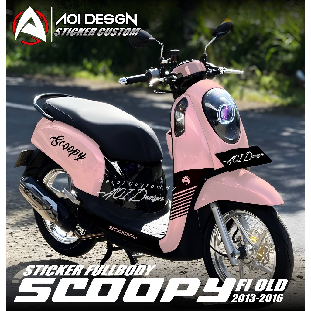 Jual Decal Scoopy full body Full Blok Decal Scoopy Dekal Stiker Fi OLD ...