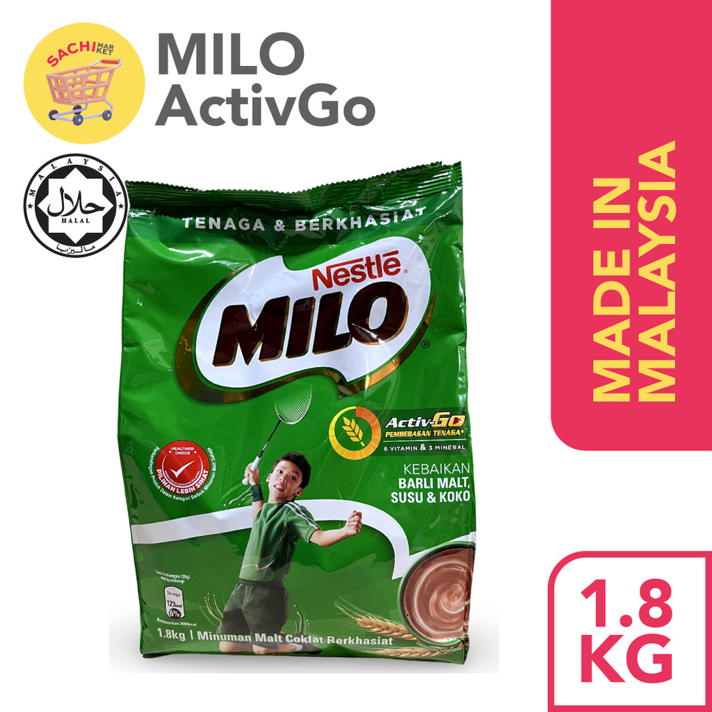Jual Nestle MILO susu bubuk coklat ACTIVE GO MYS [HALAL] | Shopee Indonesia