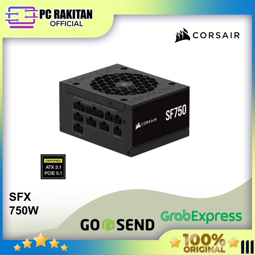 Jual CORSAIR PSU SFX SF750 750W PLATINUM (80+ PLATINUM) FULLY MODULAR ...