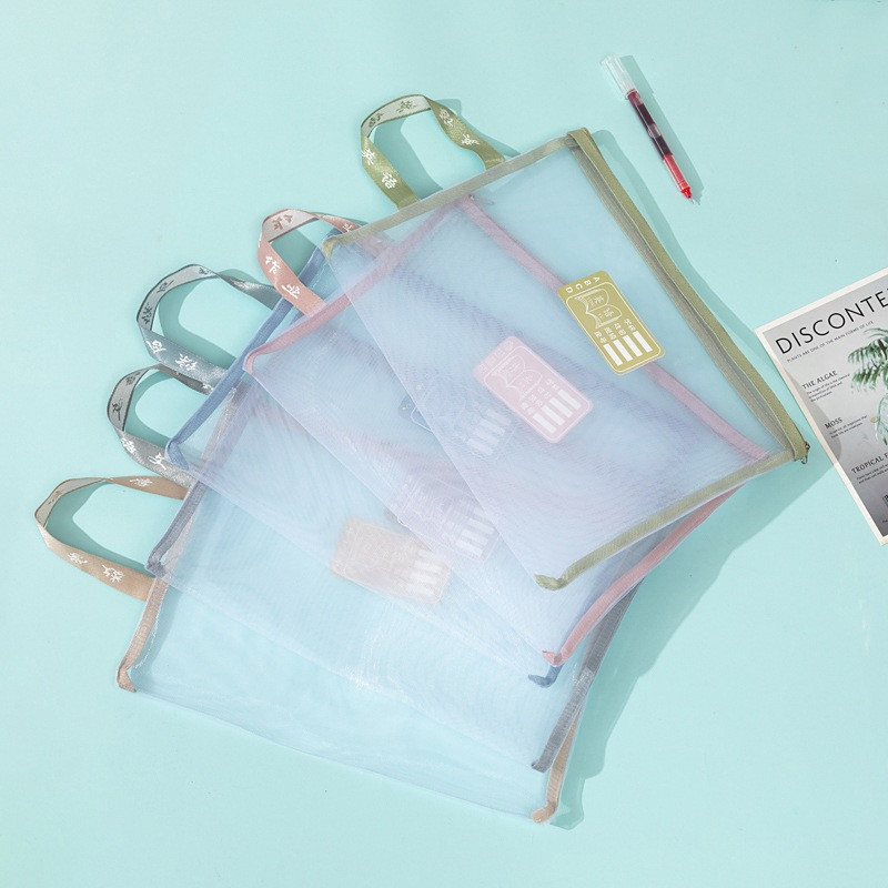 Jual YSM Tas Buku dan Alat Tulis Map A4 Dua Slot File Folder Tas Mesh ...