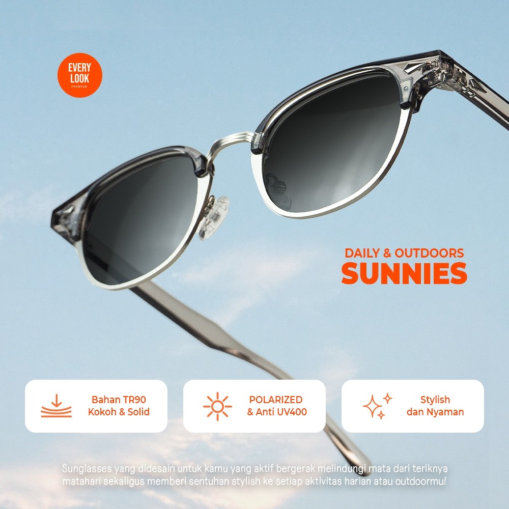 Jual Everylook - COAST | Sunglasses Kacamata Gaya Hitam Polarized Anti UV400 dan Anti Glare Pria ...