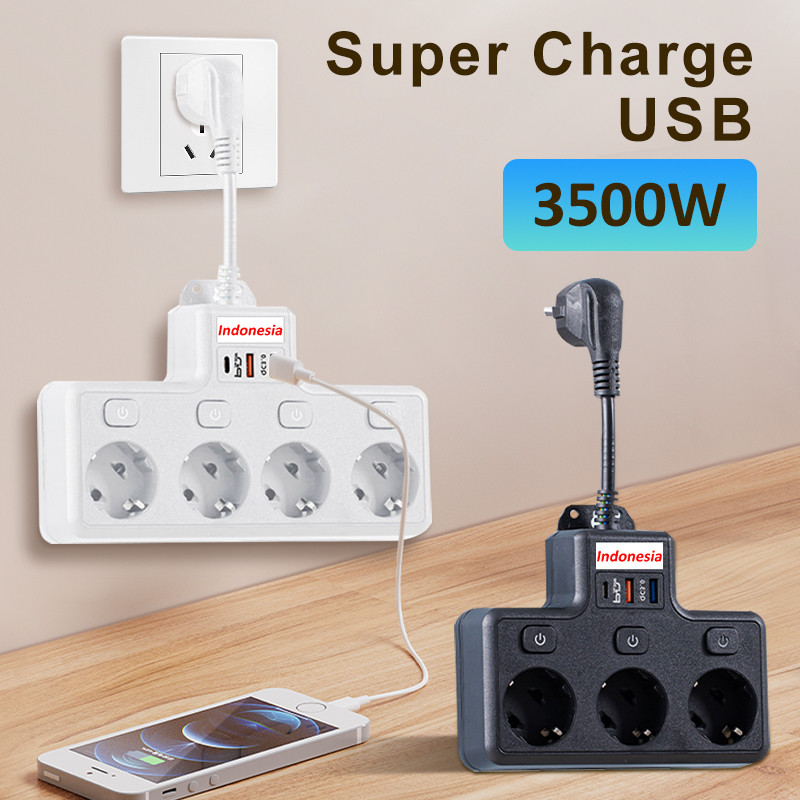 Jual Multi Soket Colokan Listrik 3 Lubang Stop Kontak Usb Universal ...