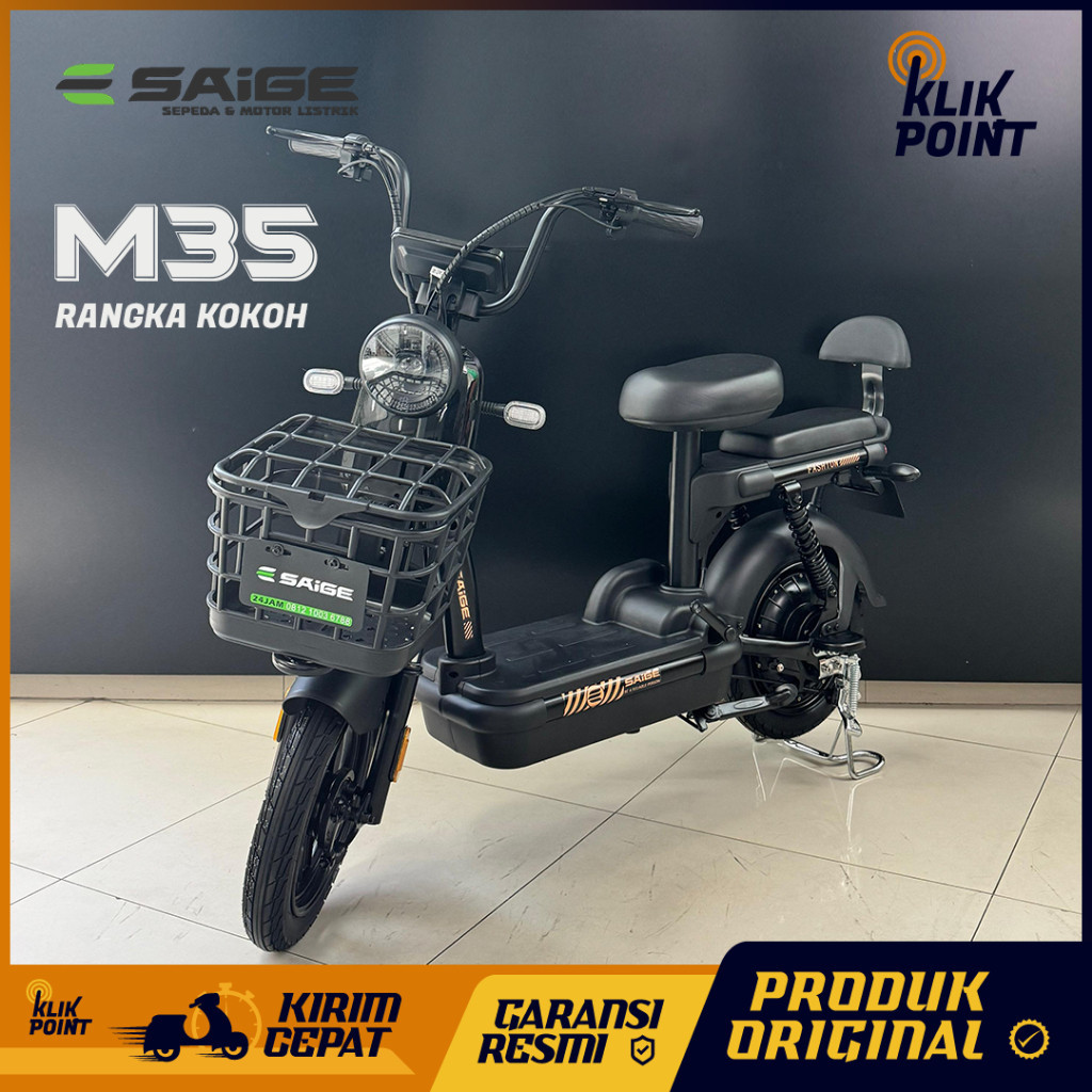 Jual Sepeda Listrik SAIGE M35 - 500watt Sepedah Listrik Anti Hujan ...