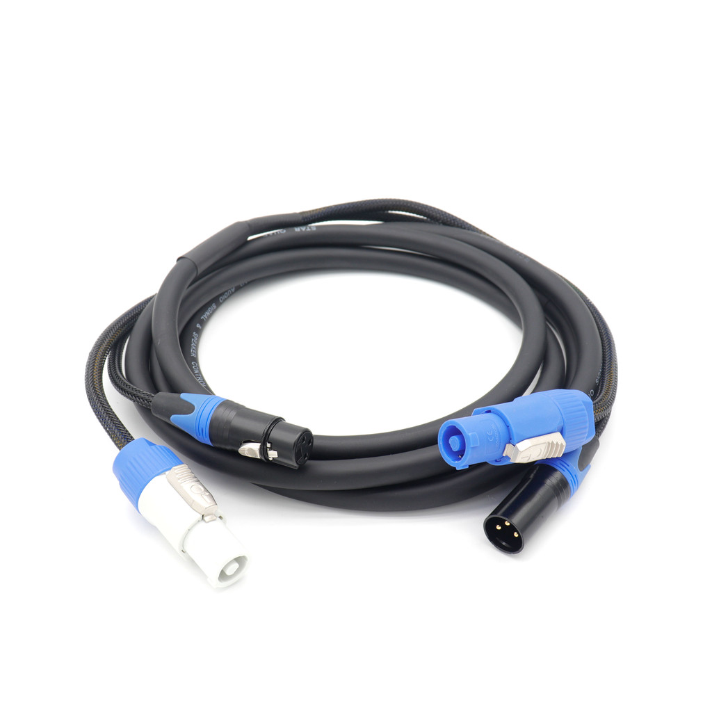 Jual High Quality Powercon 3-pin XLR Combo Cable 1m 2m 3m 5m DMX512 ...