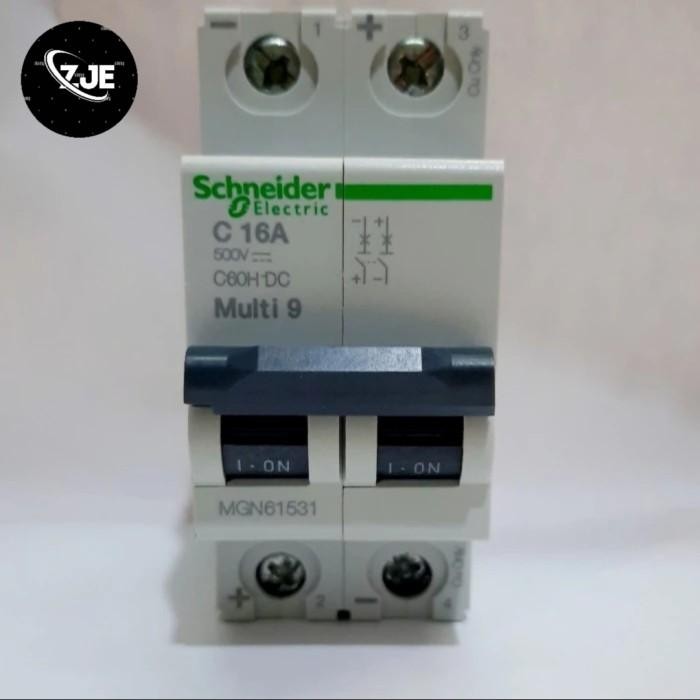 Jual SCHNEIDER ACTI 9 10KA MCB C60H-DC 2P 2A C2 10KA MGN61522 ORIGINAL ...