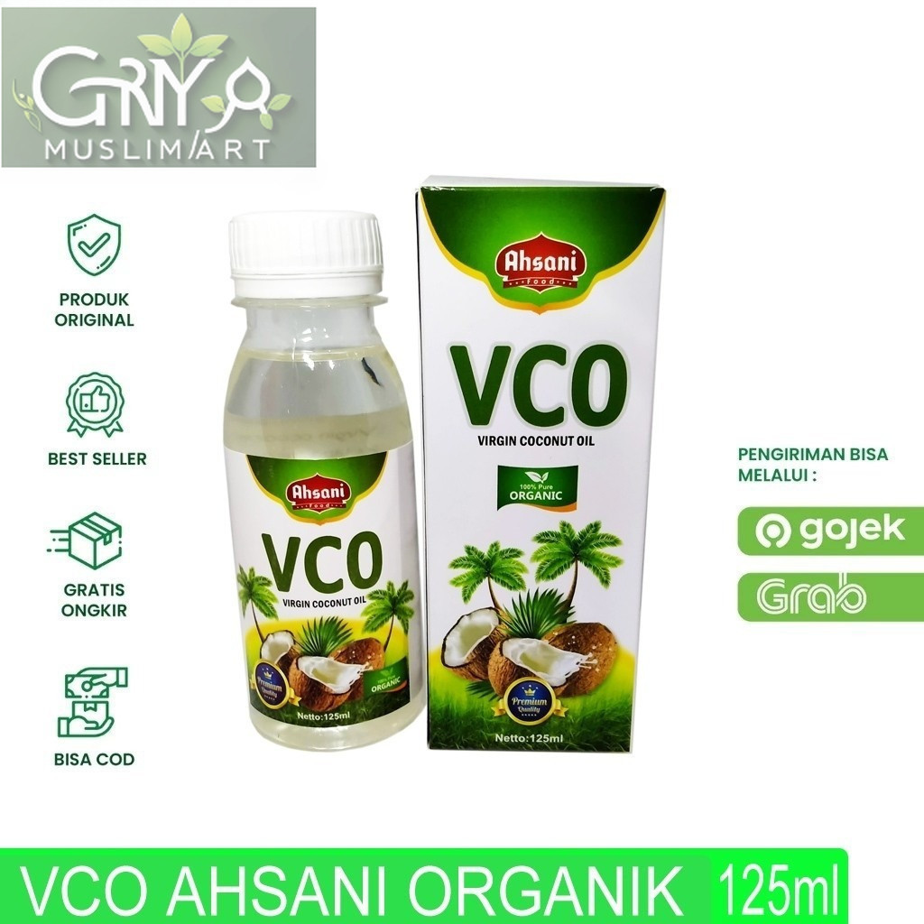 Jual Minyak Virgin Coconut Oil Minyak Kelapa Murni Ahsani VCO - 125ml ...