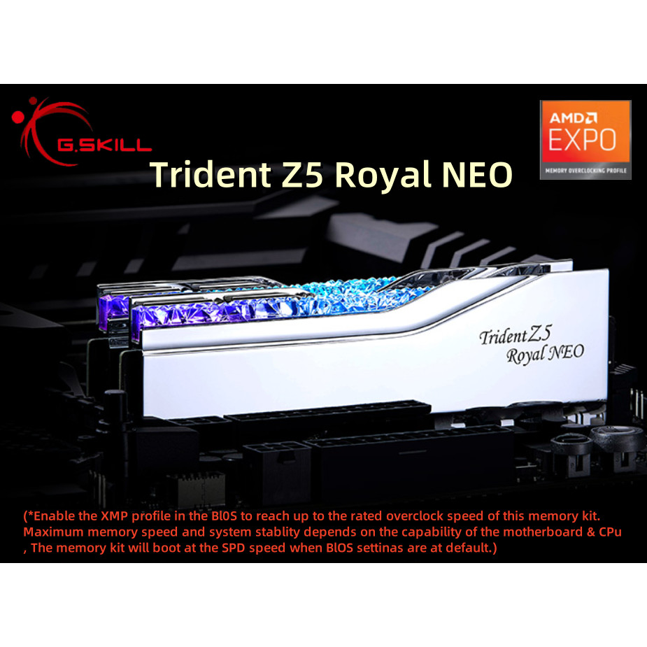 Jual G.SKILL DDR5 RAM Trident Z5 Royal Neo Series (AMD Expo) 32G ...