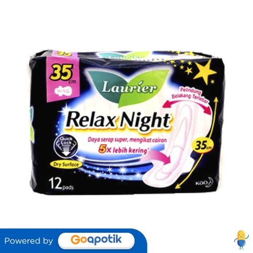 Jual Laurier Relax Night Wing 35 Cm Isi 12 Pcs | Shopee Indonesia