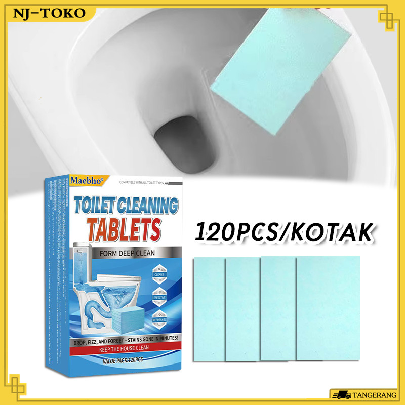 Jual 120PCS/Kotak Tablet Biru Pembersih Toilet Penyegar Kloset Tablet ...