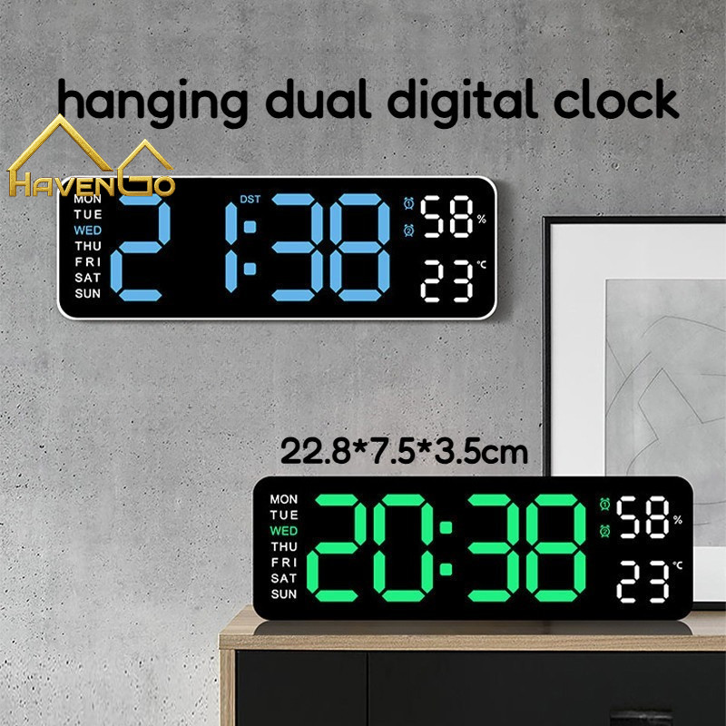 Jual Jam Alarm Digital LED JD-5503 Penunjuk Waktu Suhu & Kelembapan ...
