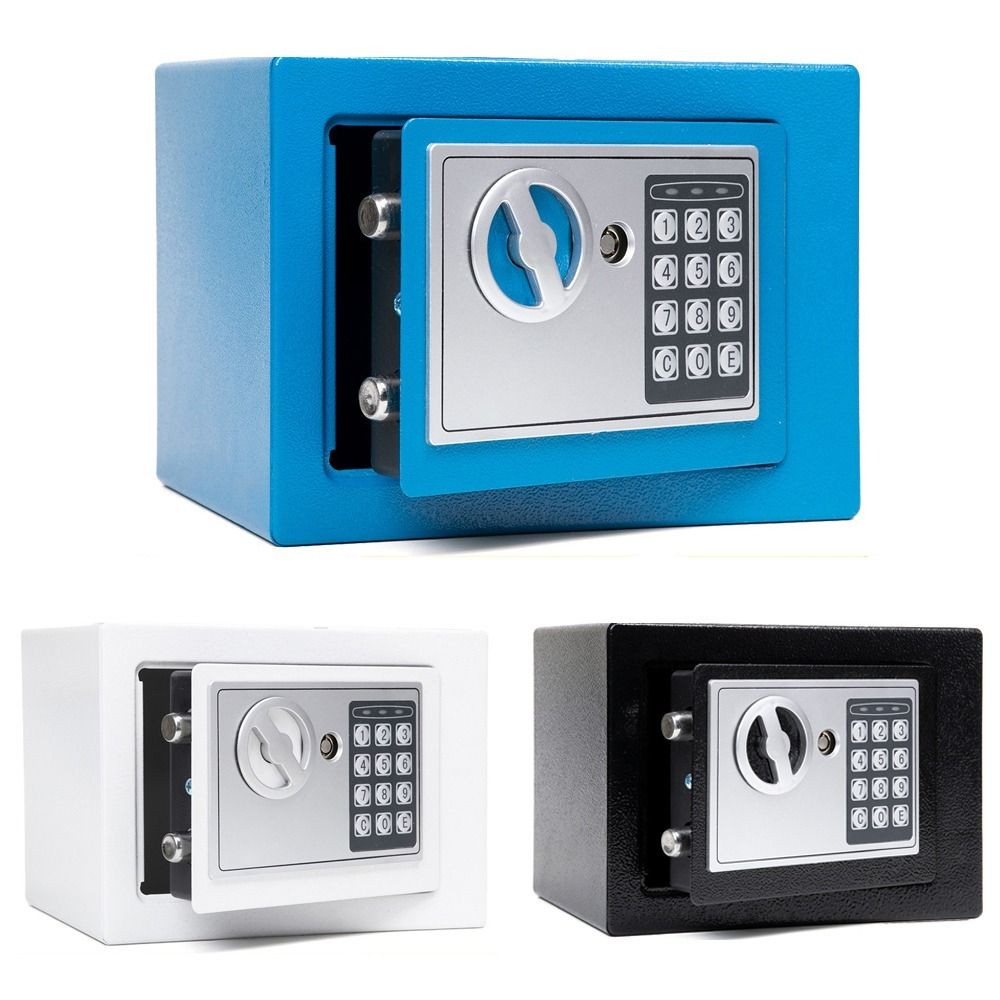 Jual High Quality Digital Keypad Small Safe Box with Key Fireproof Wall ...
