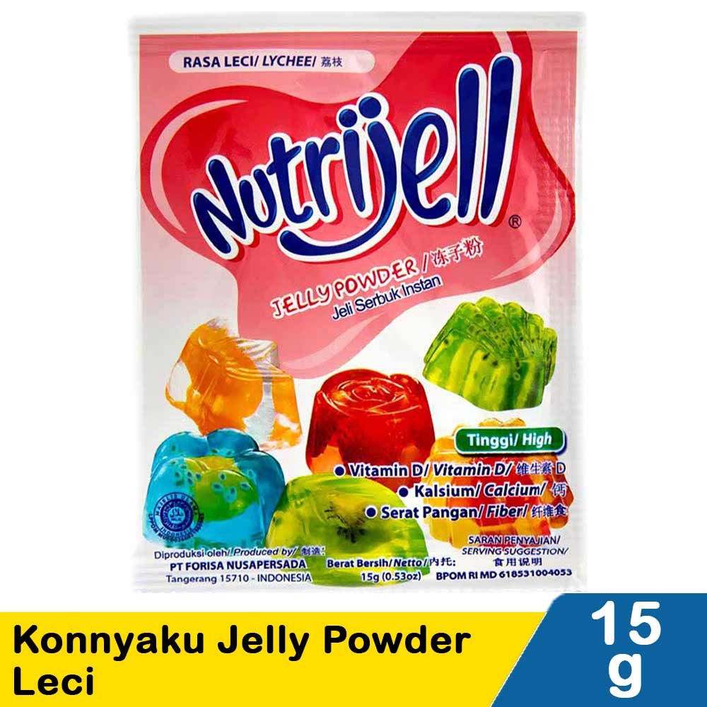 Jual NUTRIJELL KONNYAKU JELLY POWDER LECI 15g | Shopee Indonesia