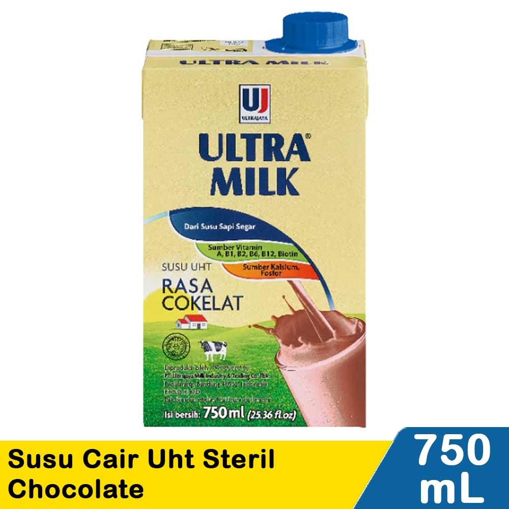 Jual ULTRA SUSU CAIR UHT STERIL CHOCOLATE 750mL | Shopee Indonesia