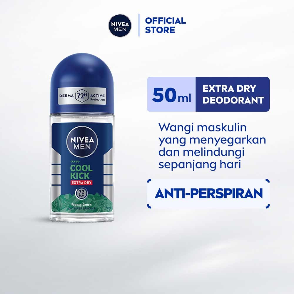 Jual NIVEA DEO FOR MEN COOL KICK FREEZY GREEN 50mL | Shopee Indonesia
