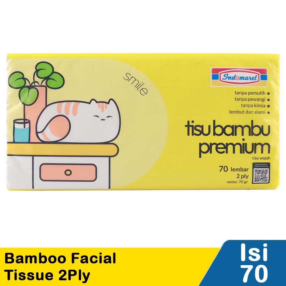 Jual INDOMARET BAMBOO FACIAL TISSUE 2PLY 70's | Shopee Indonesia