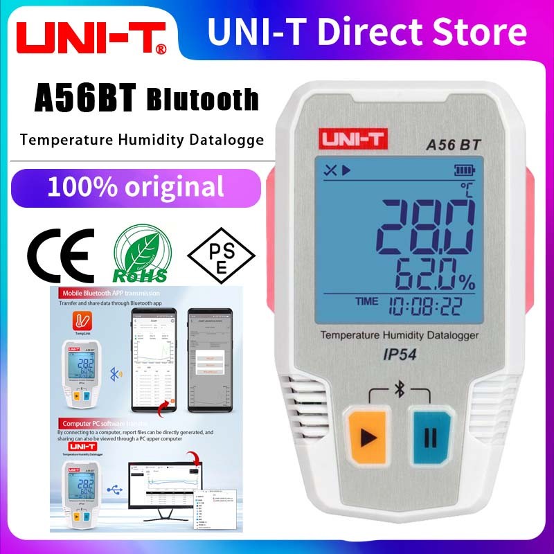 Jual UNI-T Bluetooth Data Logger Datalogger Recorder Temperature Humity ...