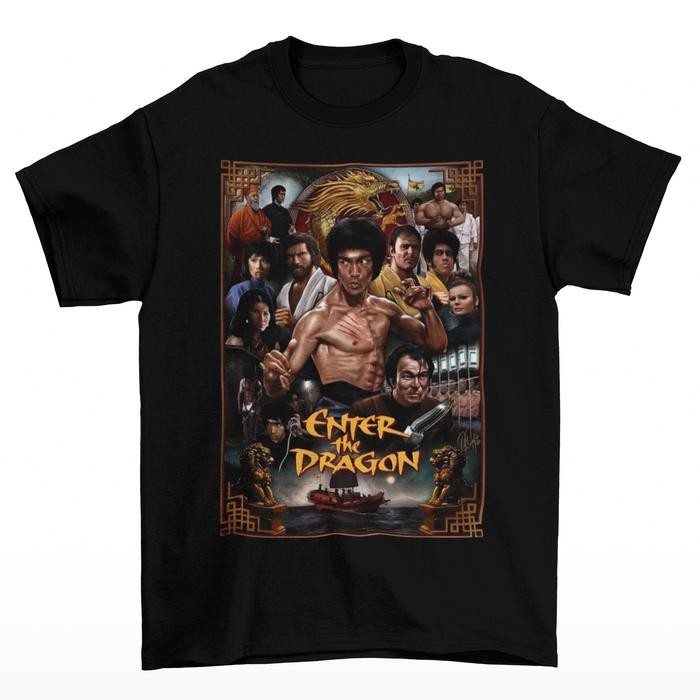 Jual (cod) Tomoinc T-Shirt Kaos Bruce Lee - Enter The Dragon Art 1 - S ...
