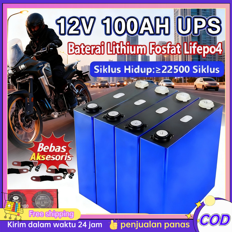 Jual 【FREE BMS】Lifepo4 baterai baru 100AH 2025 CATL/BYD Battery 100% 12v 120ah Battery Lifepo4 ...