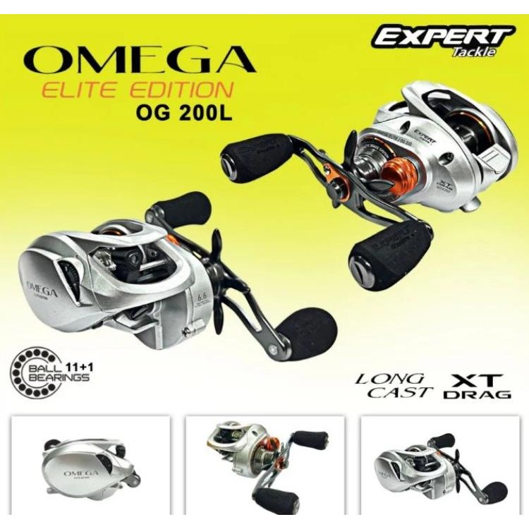 Jual EXPERT GRAPHITE Reel Pancing Baitcasting OMEGA OG200L Handle Kiri ...