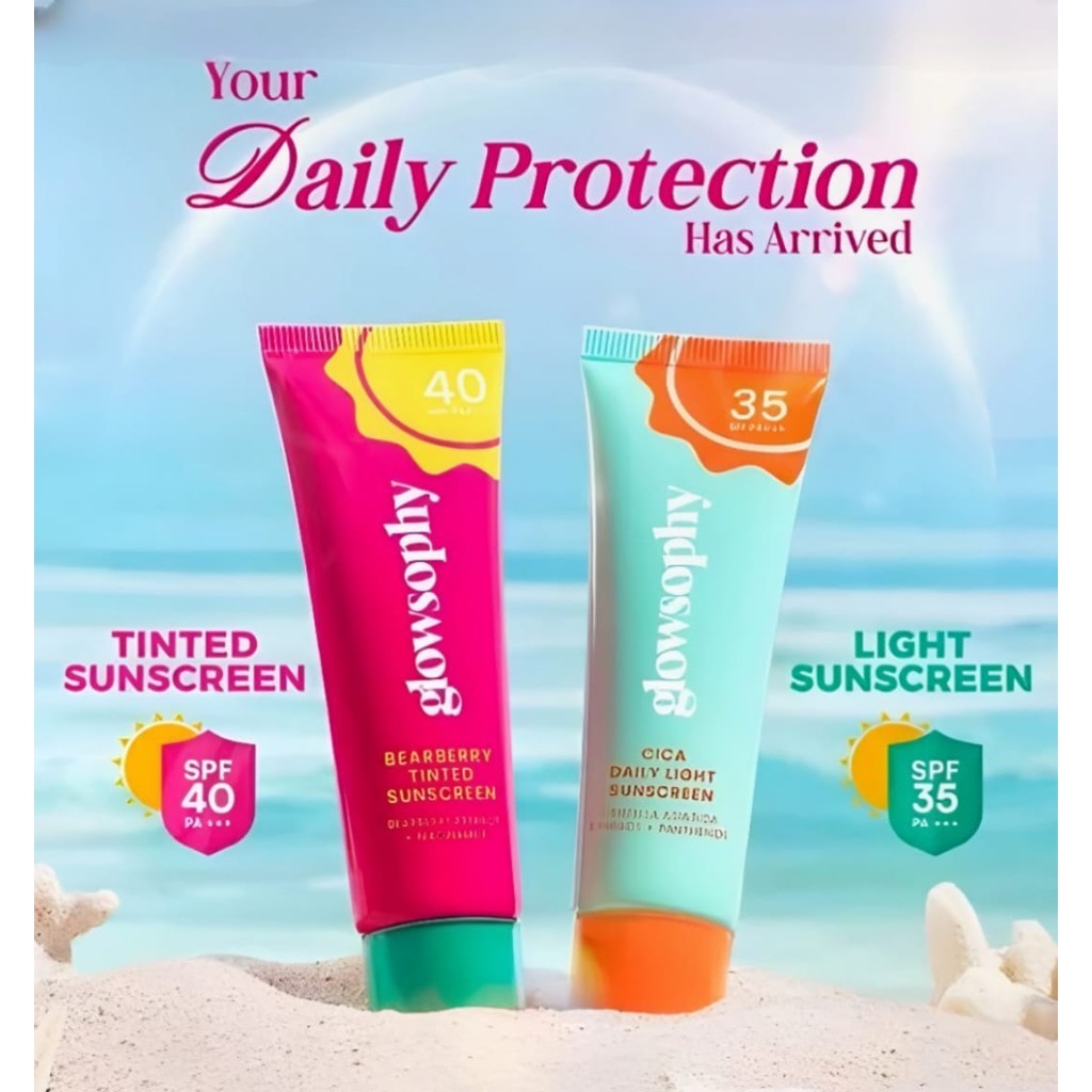 Jual Glowsophy Bearberry Tinted Sunscreen SPF 40 PA+++ Pore-Blurring ...