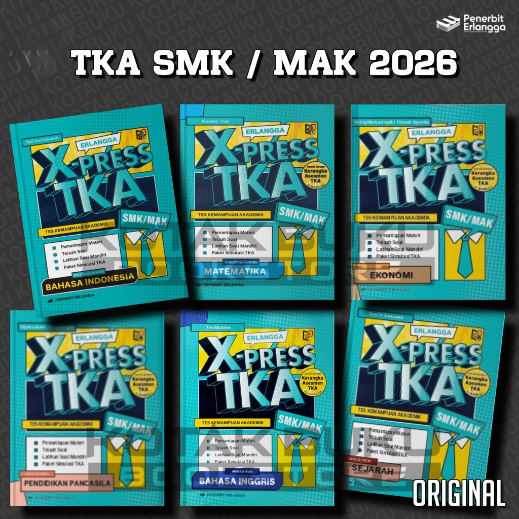 Jual ( ERLANGGA ) Xpress TKA SMK / MAK 2026 / TKA SMK 2026 / Kurikulum ...
