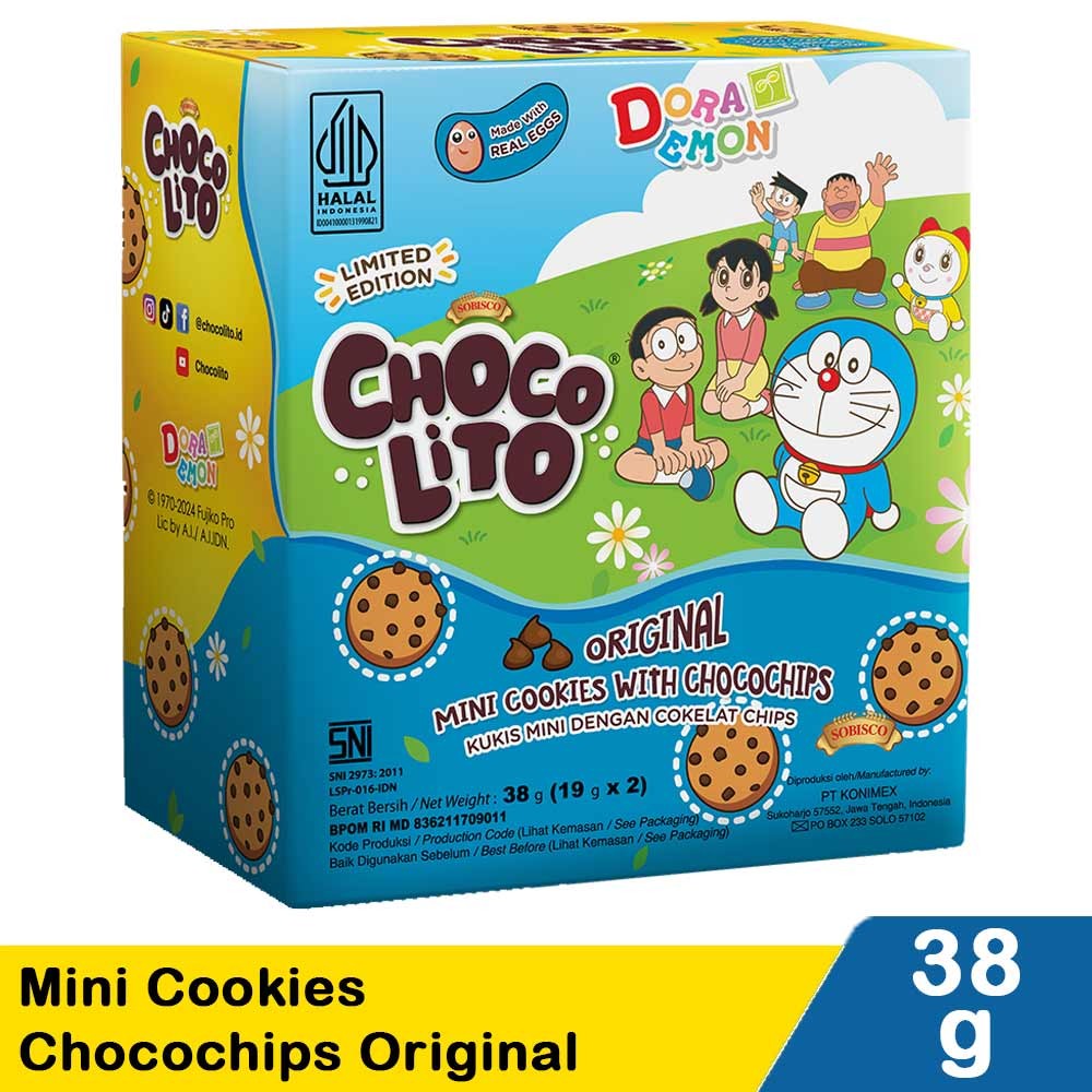 Jual CHOCOLITO MINI COOKIES CHOCOCHIPS ORIGINAL 38g | Shopee Indonesia