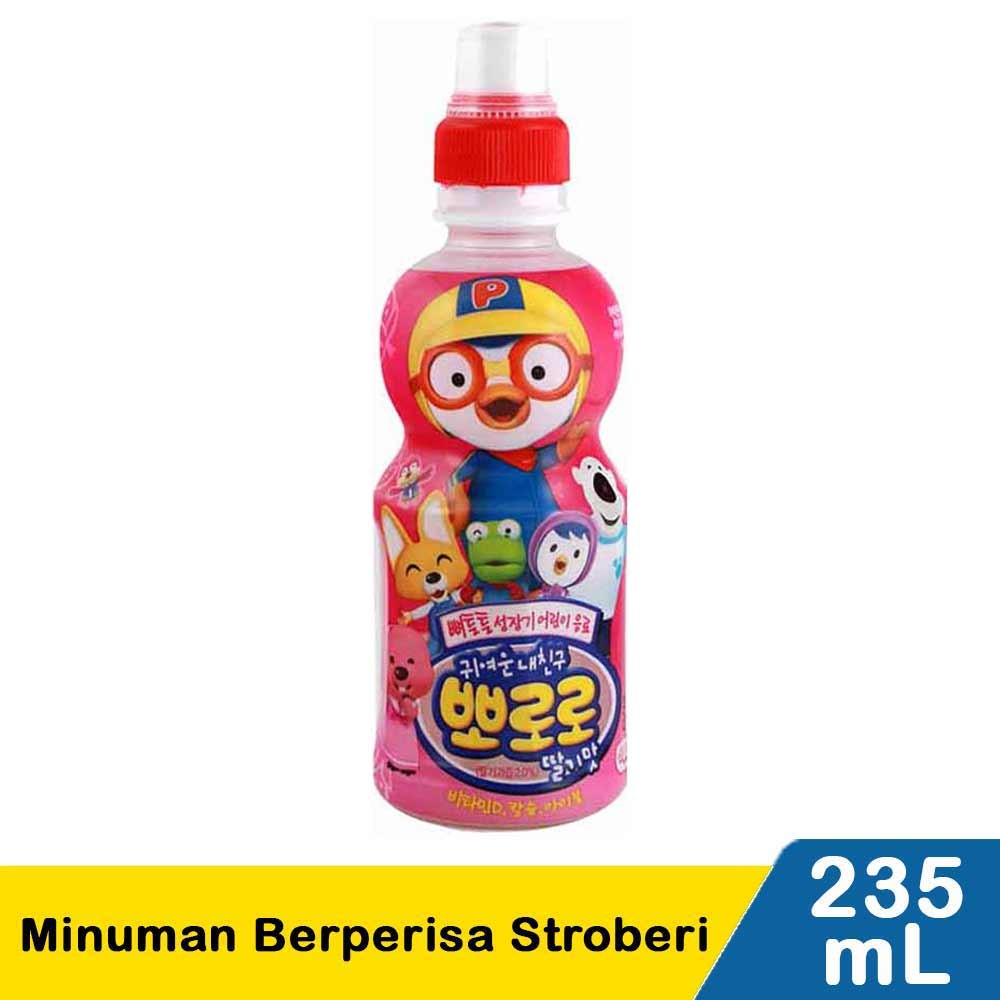 Jual PORORO MINUMAN BERPERISA STROBERI 235mL | Shopee Indonesia