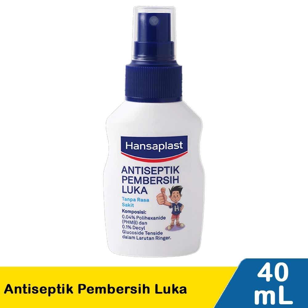 Jual HANSAPLAST ANTISEPTIK PEMBERSIH LUKA 40mL | Shopee Indonesia