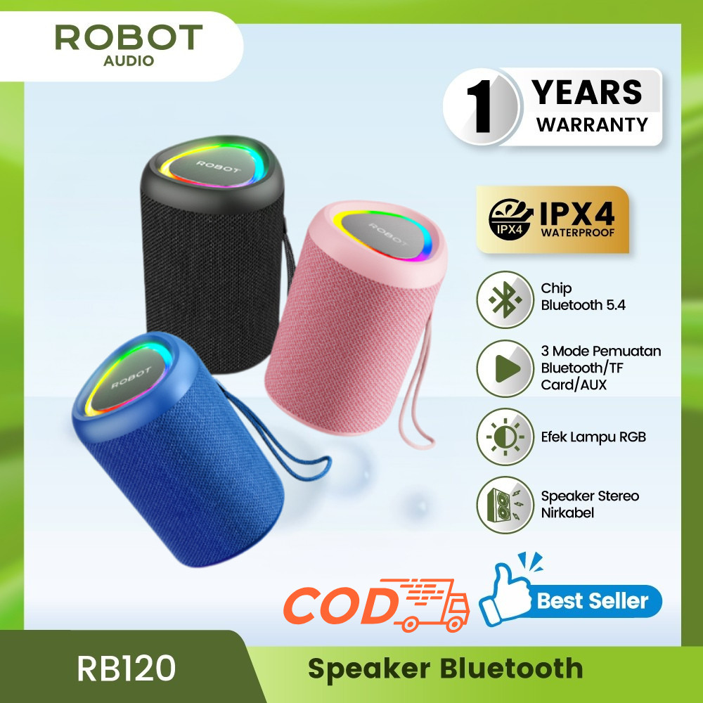 Jual ROBOT Speaker Bluetooth Super Bass Portabel Tahan Air Waterproof ...