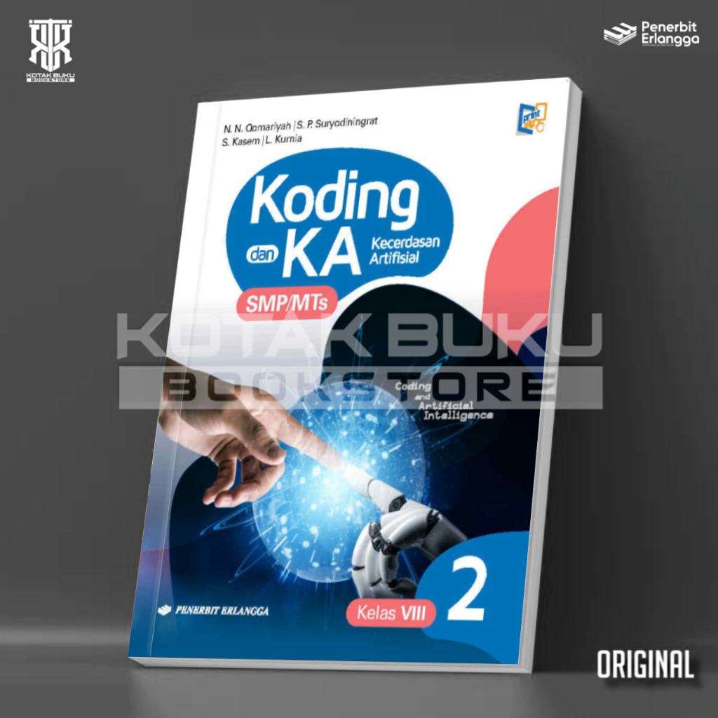 Jual ( ERLANGGA ) Koding Dan Kecerdasan Artifisial kelas 7 8 9 SMP / MTS / Koding SMP ...