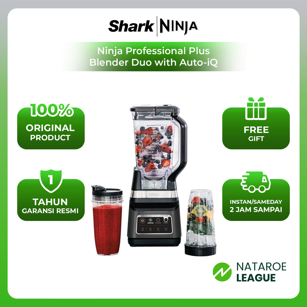 Jual Ninja Professional Plus Blender Duo with Auto-iQ, BN750 | Shopee ...