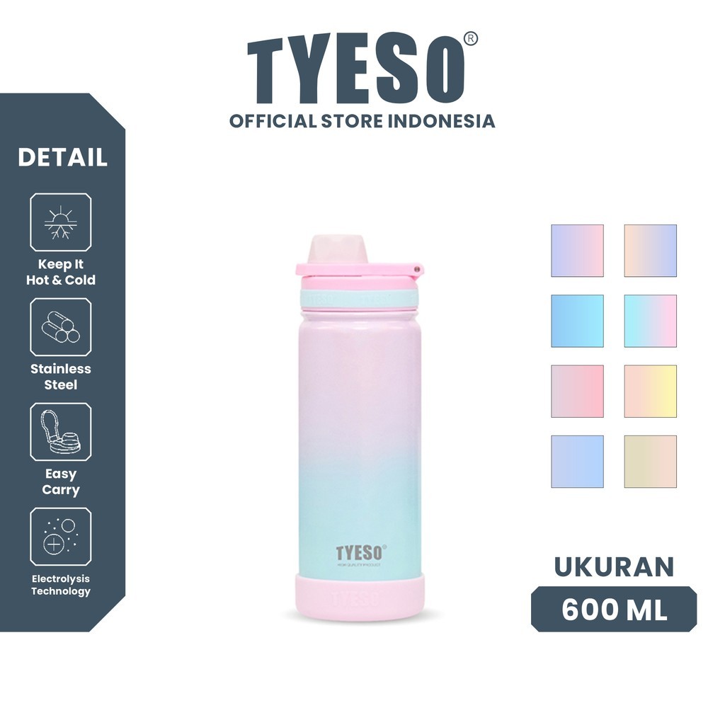Jual USS x Tyeso [NEW PRODUCT] Tumbler Vacuum Insulated 600 ml Botol Minum Sport Portable TS ...