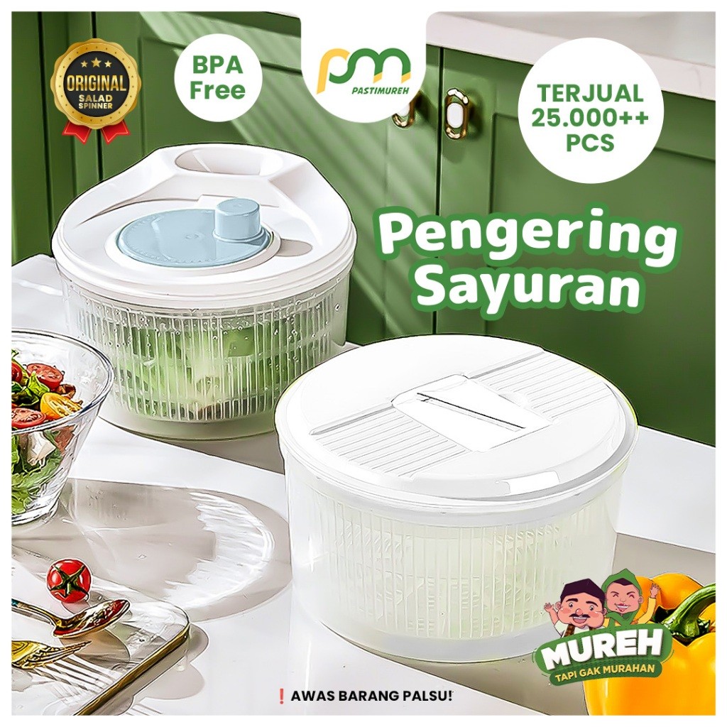 Jual TANEKASHOP - PASTIMUREH | Salad Spinner /Peniris Pengering Sayuran ...