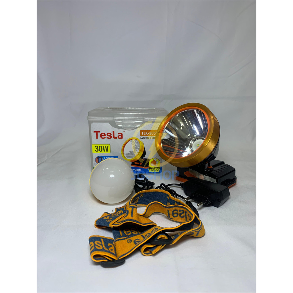 Jual SENTER CAS KEPALA 30W PUTIH / KUNING TLK 3052B TESLA | Shopee ...