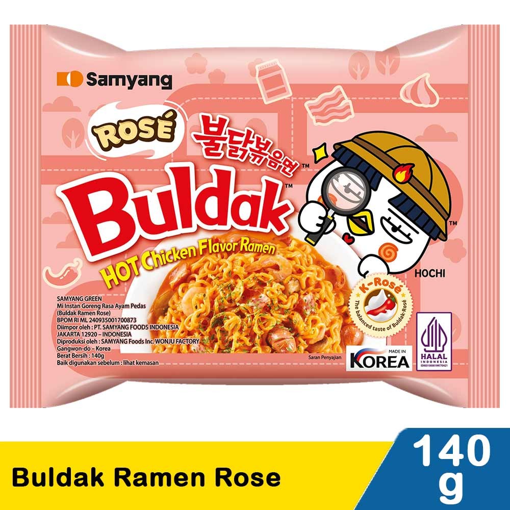 Jual SAMYANG BULDAK RAMEN ROSE 140g | Shopee Indonesia