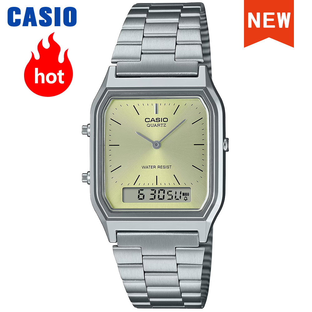 Jual Casio wat Dual splay Electronic Meter silver wat Waterproof ...