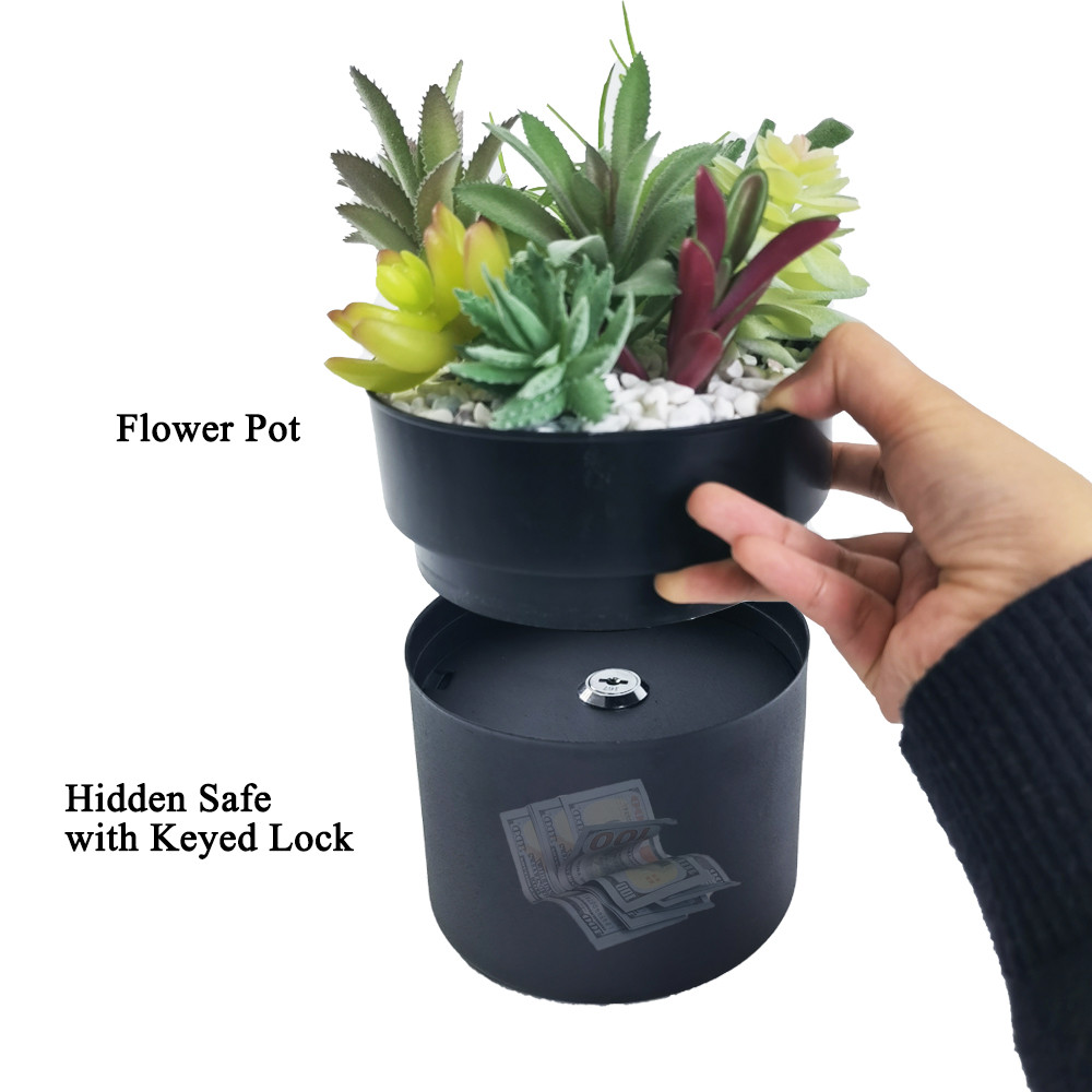 Jual Double Layer Flower Pot Private Money Box Hidden Safety Surprise ...