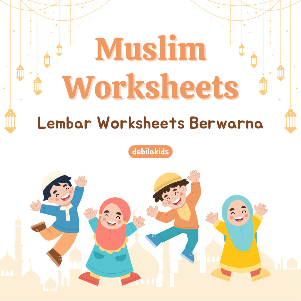 Jual Worksheets Muslim - Lembar Kerja Berwarna untuk Anak Paud TK SD ...