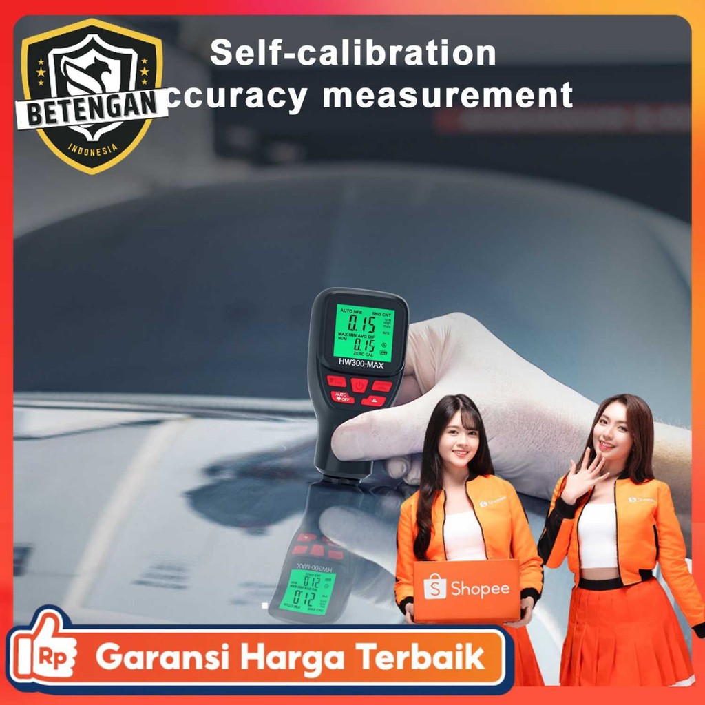 Jual JUANJUAN Alat Ukur Ketebalan Cat Digital Coating Thickness Gauge ...