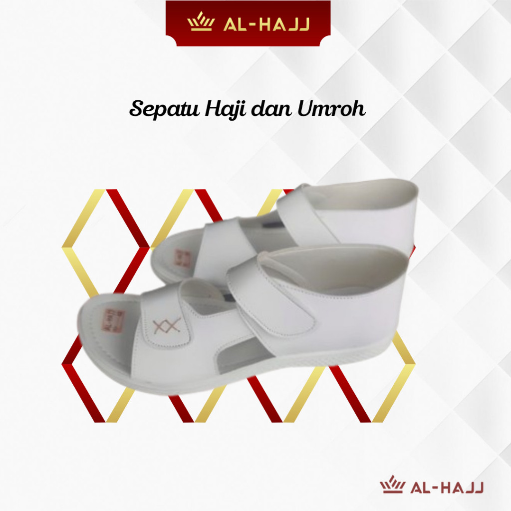 Jual AL HAJJ Sepatu Haji dan Umroh Wanita Putih dan Hitam | Shopee ...