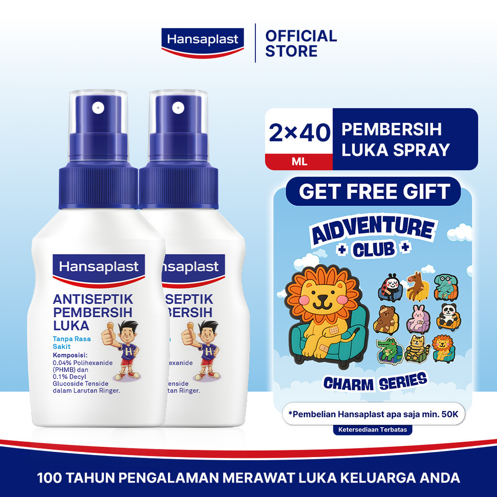 Jual HANSAPLAST Antiseptik Pembersih Luka Spray 40ml P3K - Twinpack ...