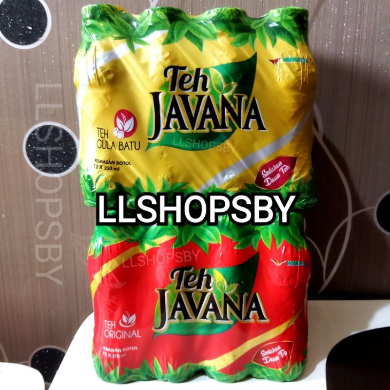 Jual teh javana original gula batu 1 dus isi 12 teh javana 350ml ...