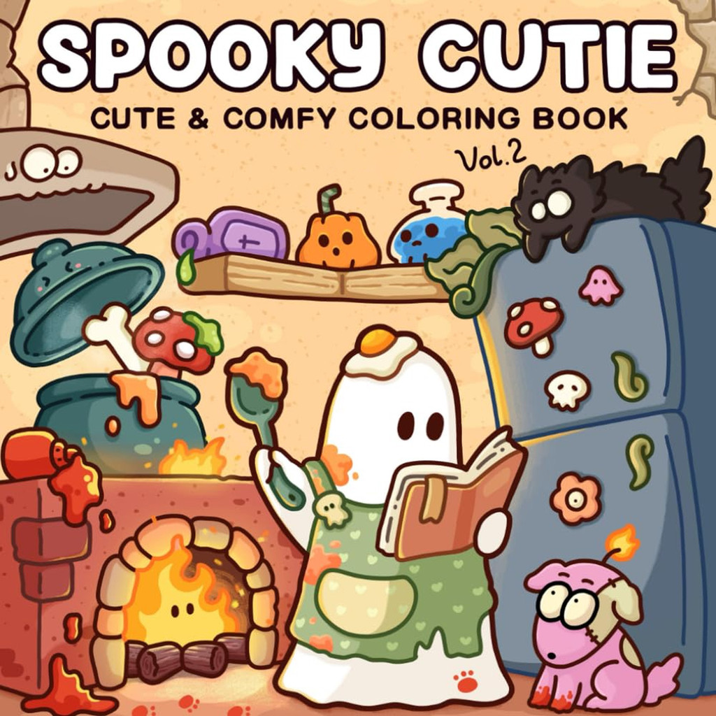 Jual Spooky Cutie VOL2,Buku Mewarnai untuk Menghilangkan Stress ...