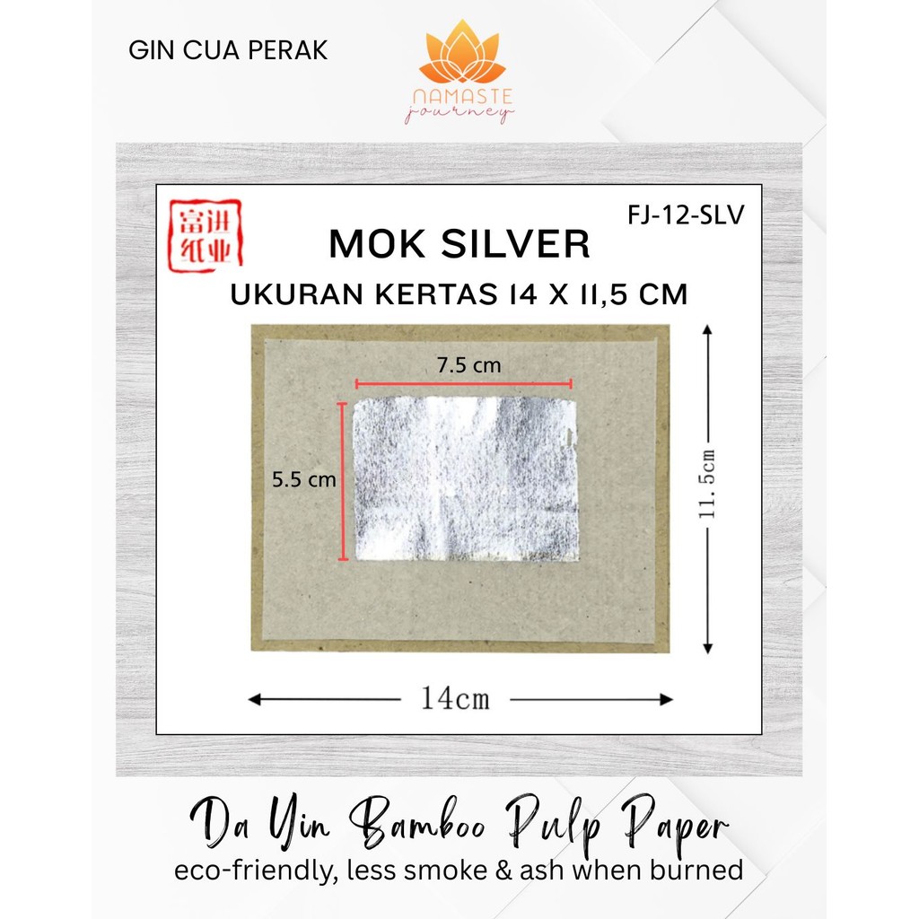 Jual [1 IKAT] FJ-12 Kertas Sembahyang Da Yin Bamboo Pulp Paper / Gin ...
