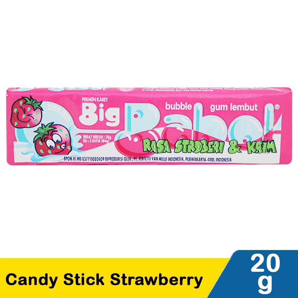 Jual CHUPA CHUPS BIG BABOL CANDY STICK STRAWBERRY 20g | Shopee Indonesia