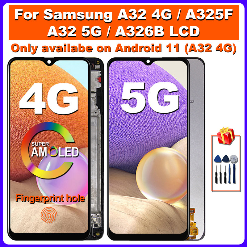 Jual AMOLED For Samsung Galaxy A32 4G LCD SM-A325F SM-A325M splay Tou ...